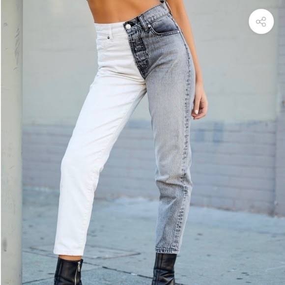REVICE | Jeans | Revive Denim Twotoned Jeans Graywhite | Poshmark